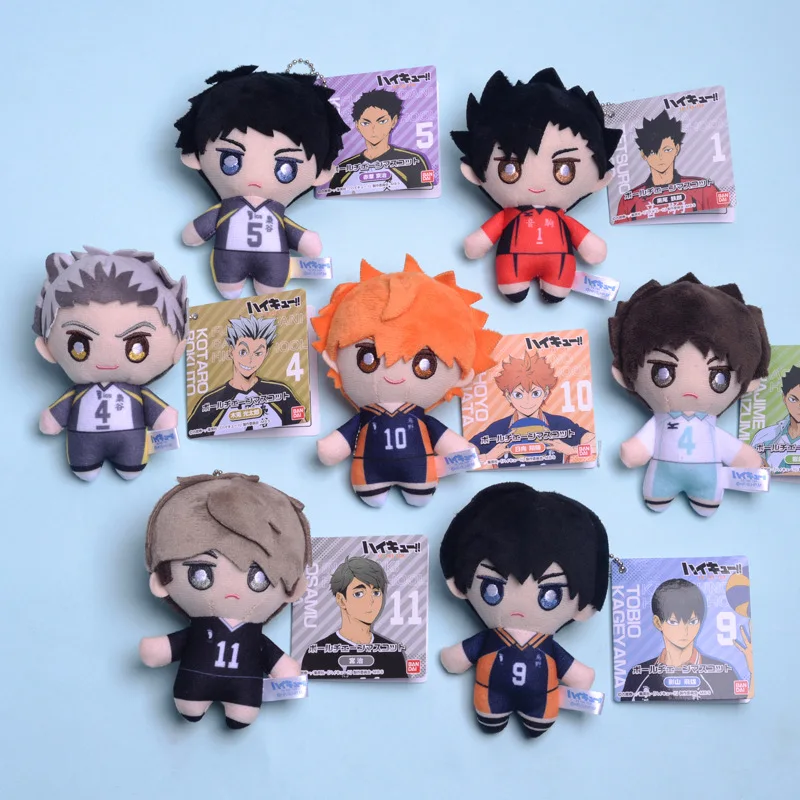 10cm Haikyuu Plush Toy Hinata Shoyo Yu Nishinoya Tobio Kageyama Kozume ...