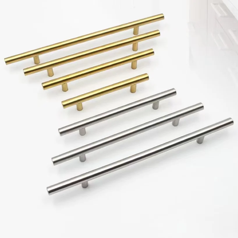 T Handle Concealed Closet Kitchen Furniture Stainless Steel Cabinets ...