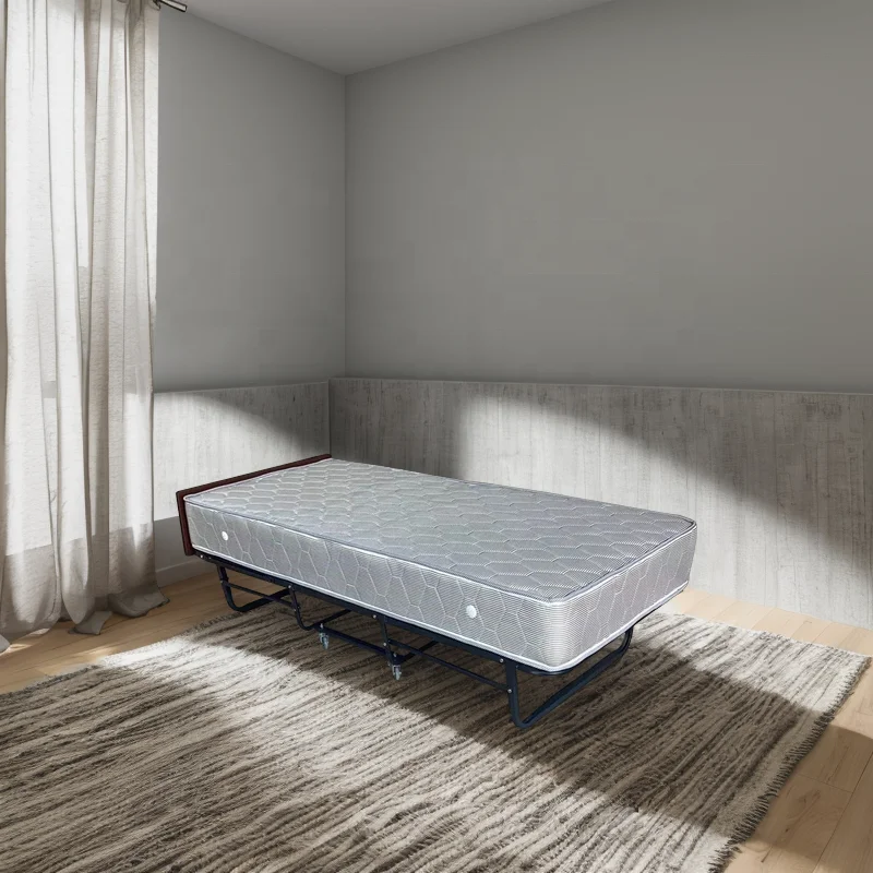 B001 Modern Hotel Rollaway Extra Folding Bed 20cm Spring Mattress ...