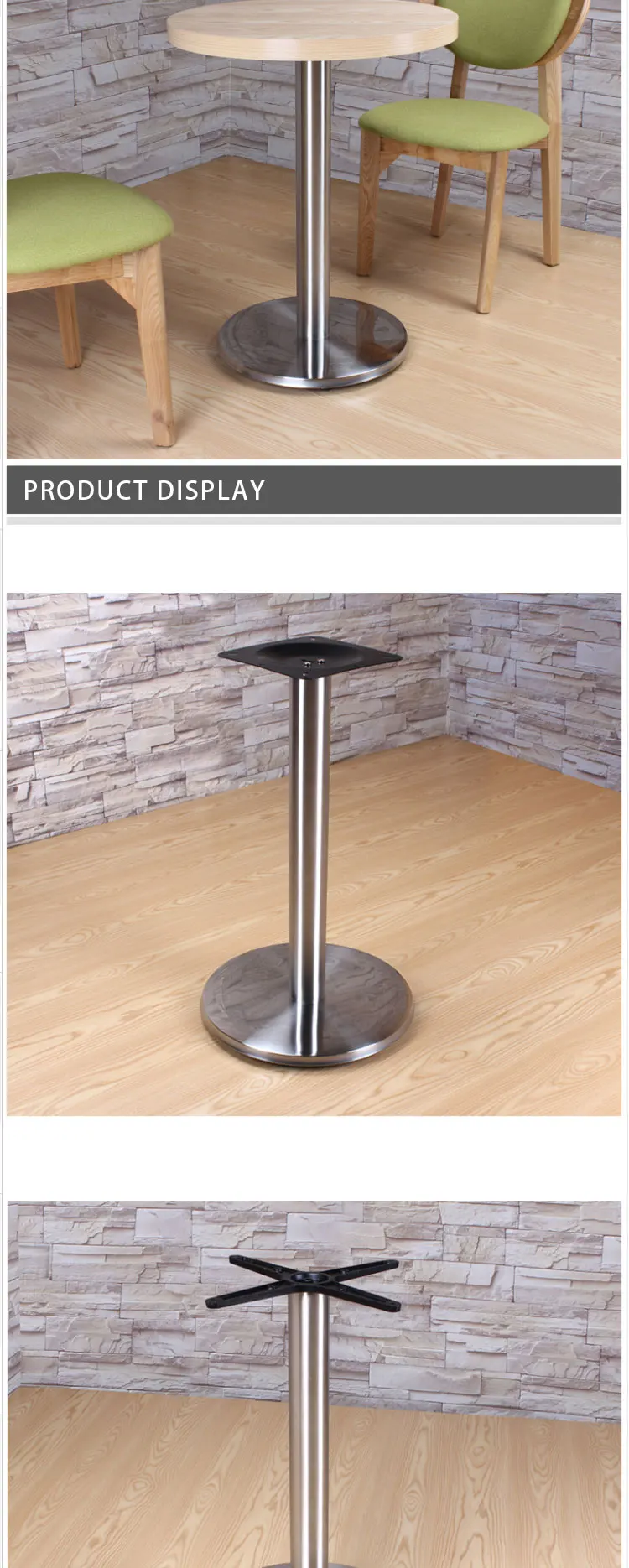 Stainless Steel Round Bottom Star Table Leg Stand Conference Table ...