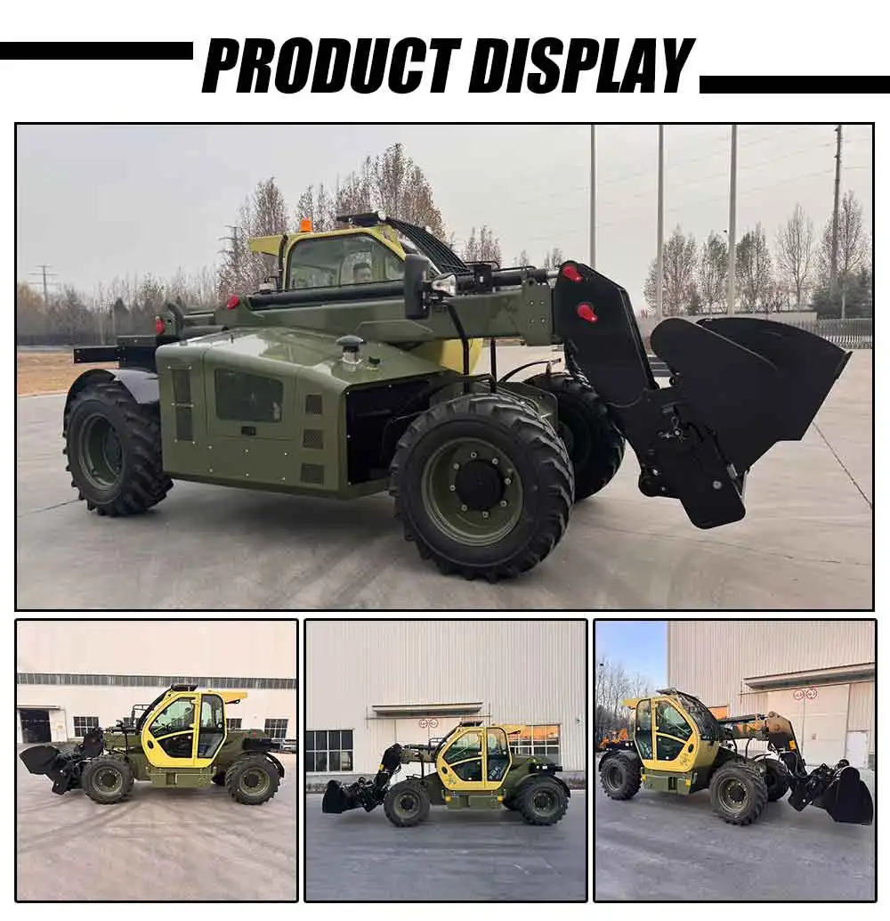3 Ton Telehandler Telescopic Forklift Wheel Loader Telescopic Boom ...