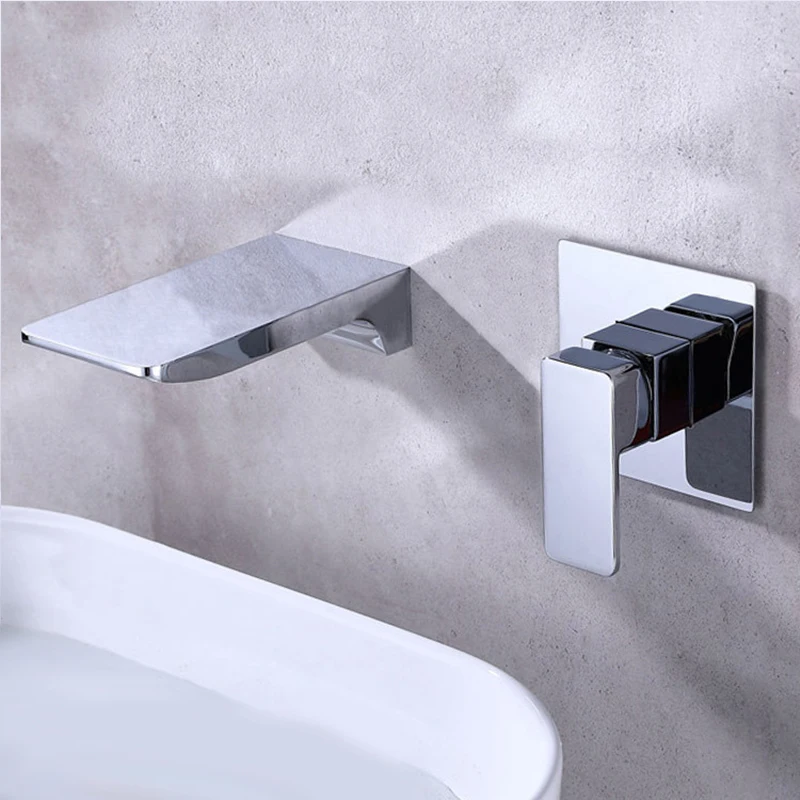 Big Sprout Brass Concealed Basin Tap Luxury Waterfall Basin Faucet ...