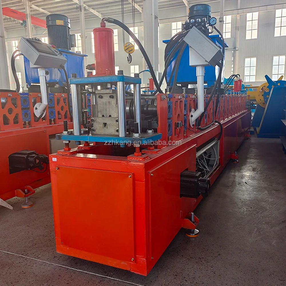 Automatic Shelf Panel Upright Post Roll Forming Machine Storage Shelves System Post Column ...