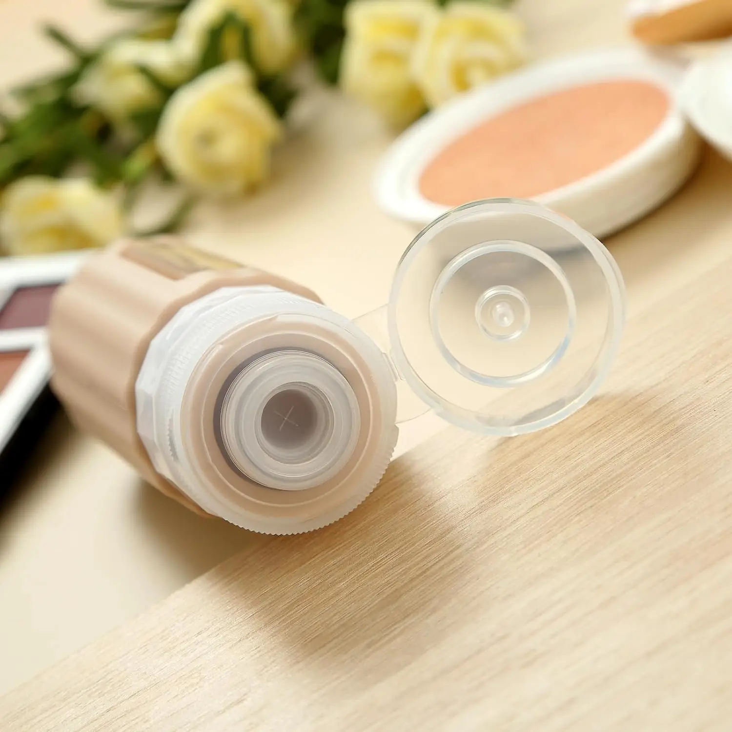 16 Pack Travel Bottle Set ,TSA Approved Makeup Case Refillable Cosmetic ...