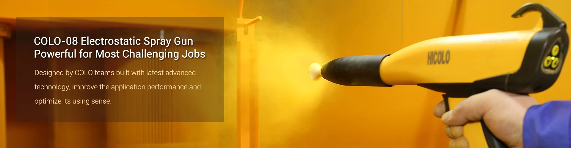 COLO-800D-TH Lab Powder Coating Paint Spray Machine for Small Workshop ...