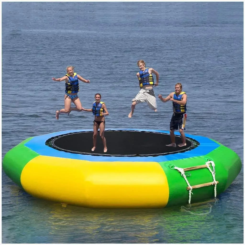 Customized Trampoline Water Floating Jumping Inflatable Water ...