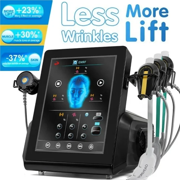 2023 Newest Rf Wrinkle Removal Ems Pe Face Forehead Check Lifting Emrf ...