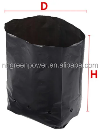 Plastic Planting Seedling Bag Poly Grow Bag Custom Nursery Bag| Alibaba.com