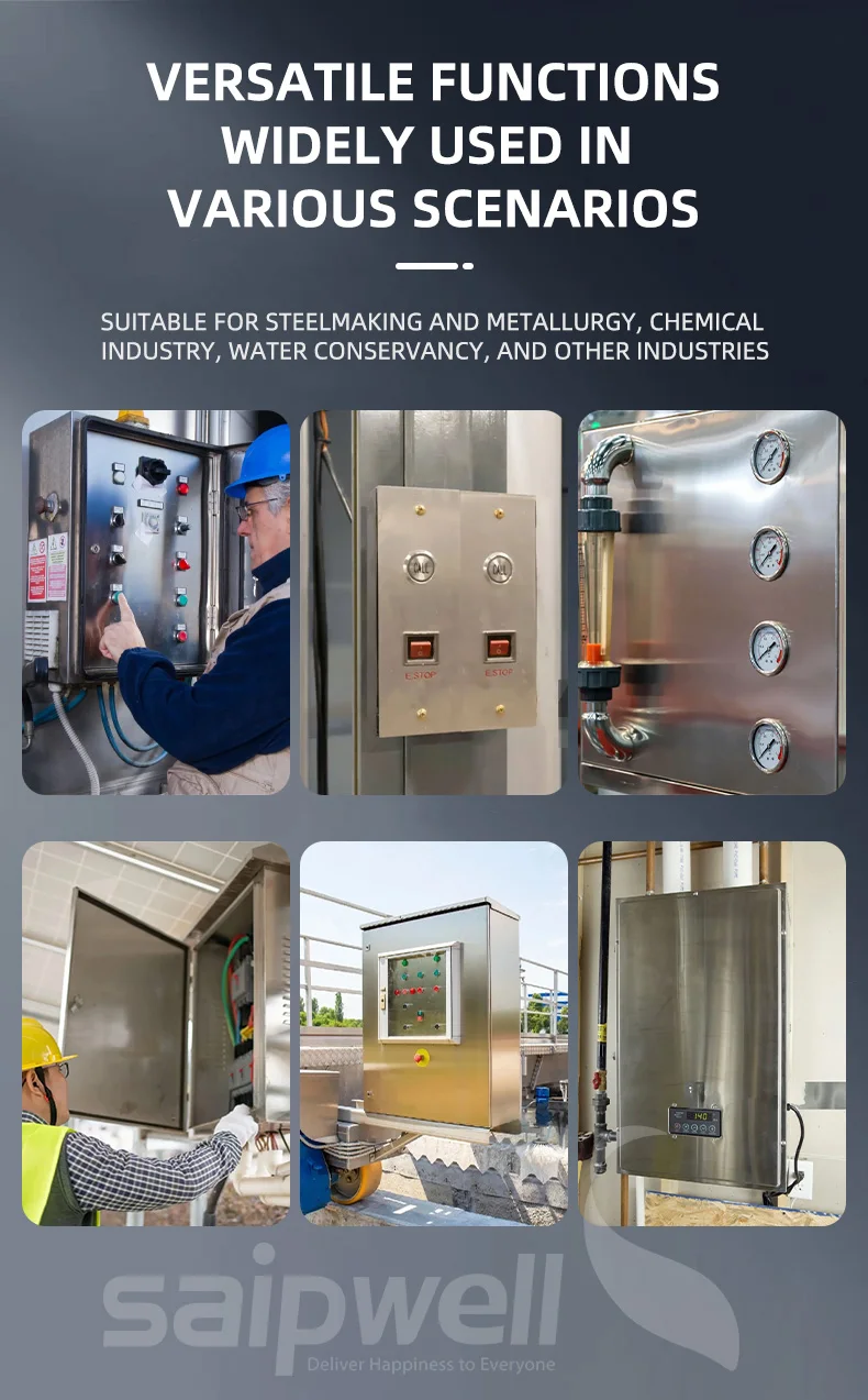 IP66 Outdoor Metal Box Enclosure Iron / Stainless Steel Distribution ...