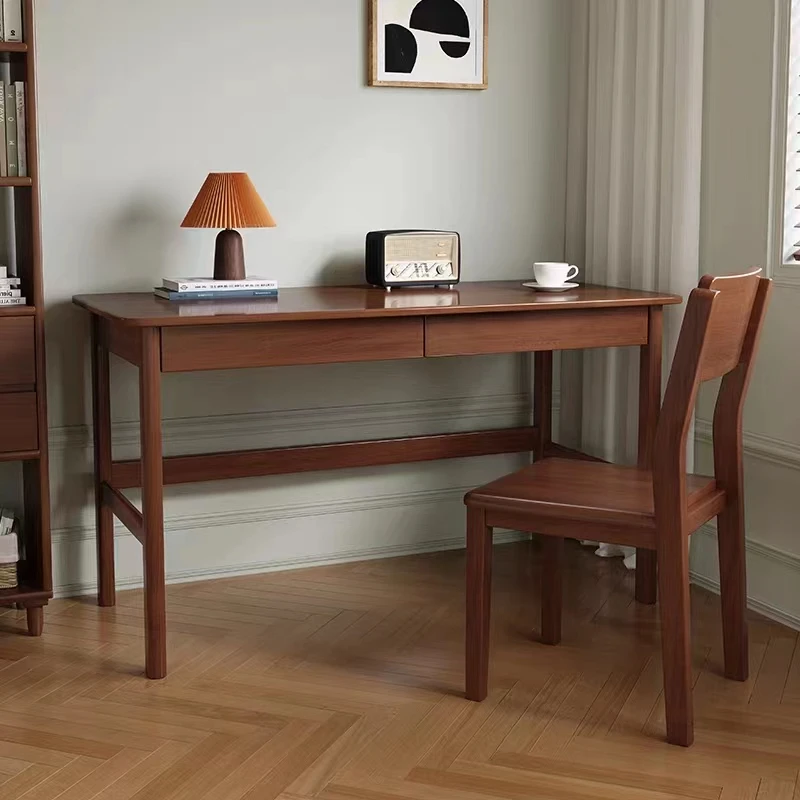 A Simple Solid Wood Desk For Household Use In The Bedroom,Simple And ...