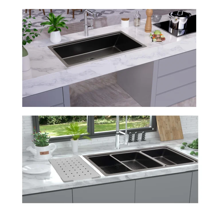 Model 3018 Workstation Style Single Bowl Stainless Steel Sink 304 ...
