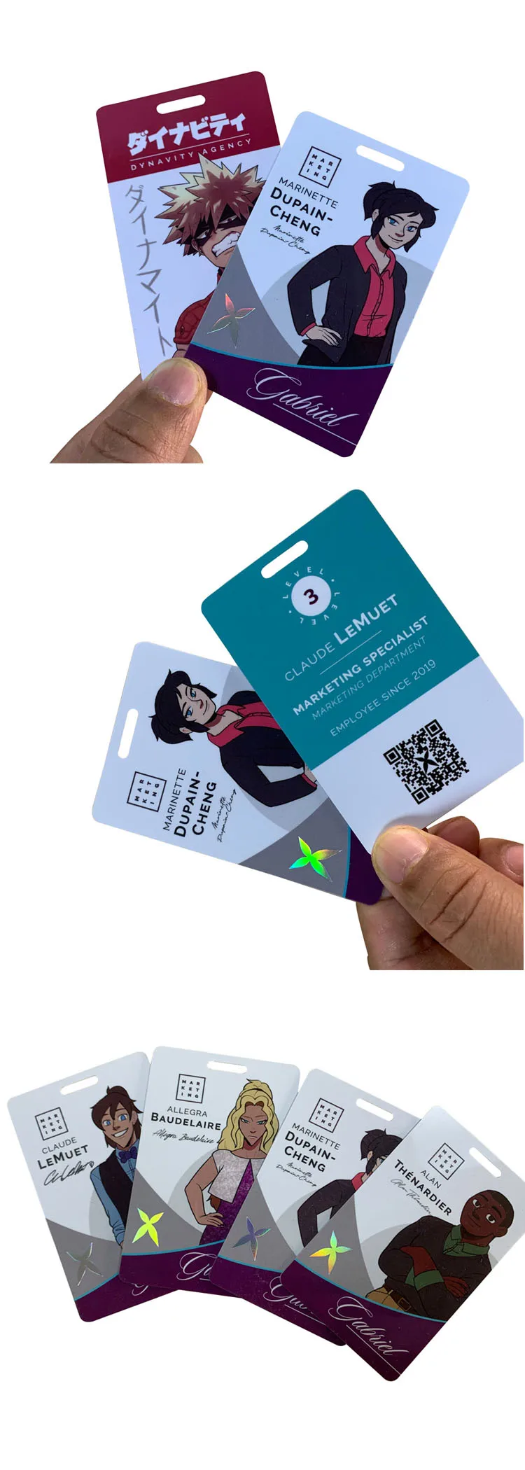 Customizable PVC ID Cards - QR Printed & Hologram Stamped