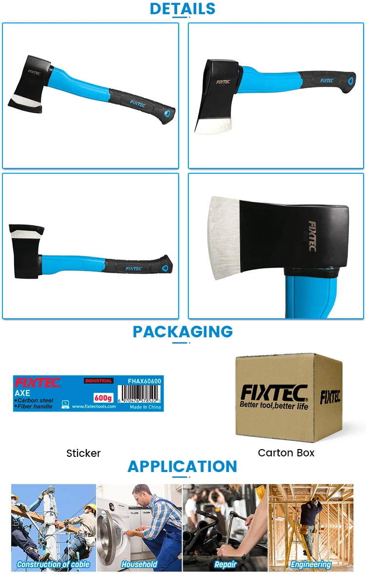 Fixtec Multi Tool 600g 1000g 1500g Working Hatchet Axe Outdoor ...