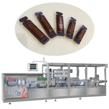 10 Nozzles Plastic Flakon Liquid Packing Machine For 10ml Packaging ...
