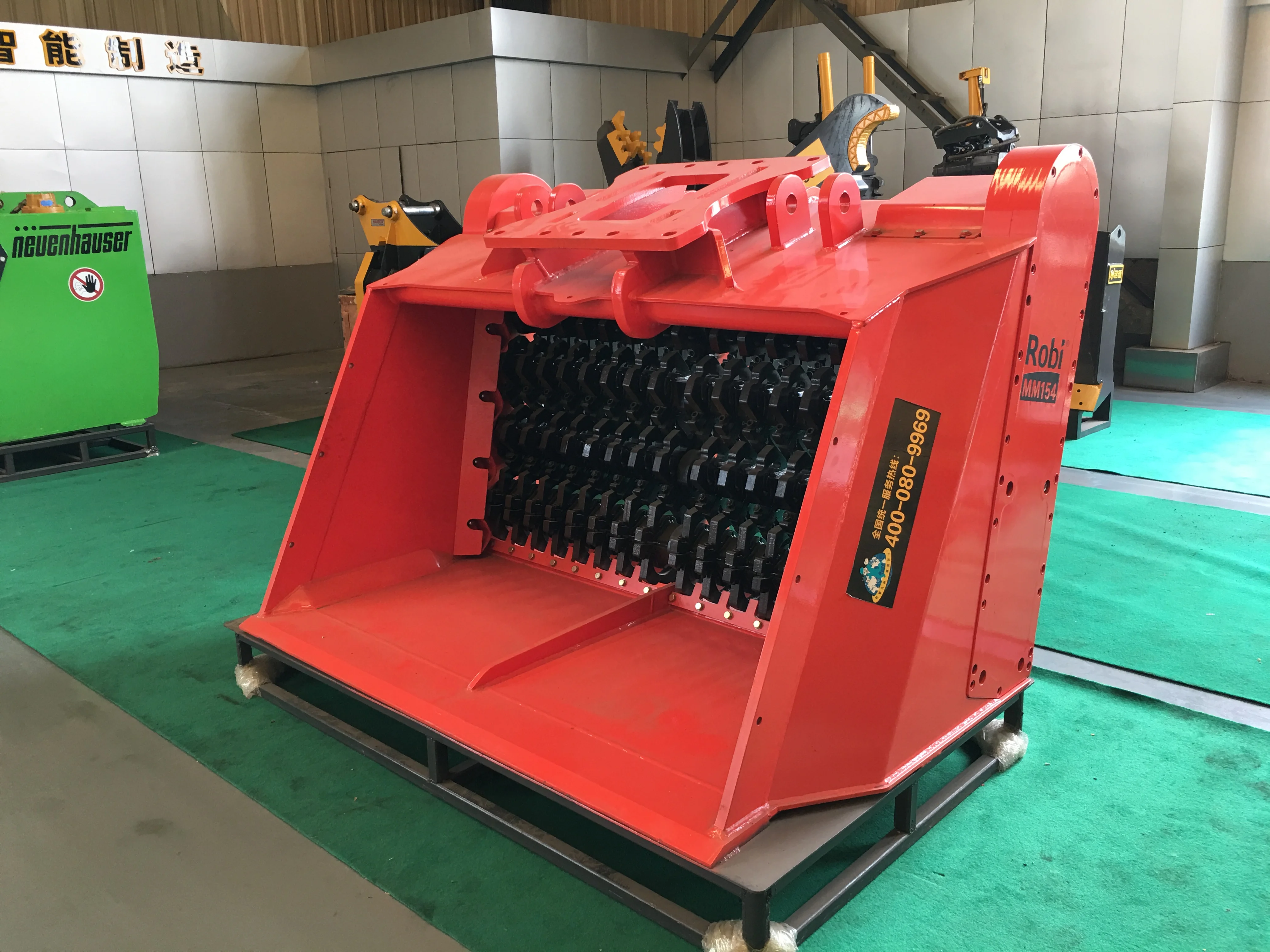MONDE New Multifunctional Excavator Screening Bucket Shredder Crusher ...