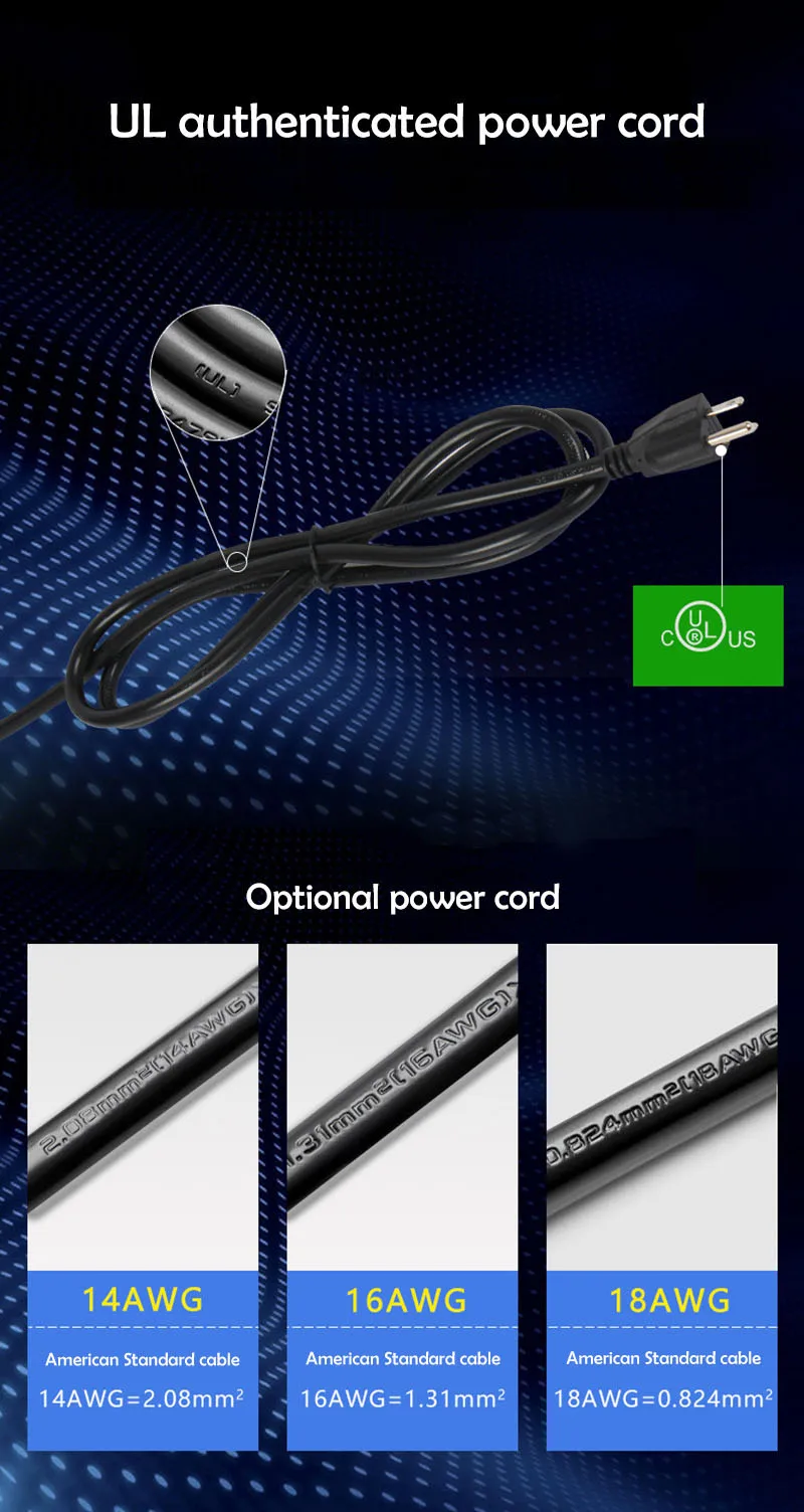 Usa Type Pdu 8 Ways 20a Sockets For 19" Server Cabinet Power ...