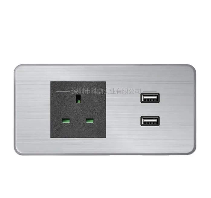 Wall Plug Imbedded Tabletop Desktop Sofa Power Electric Data Socket ...