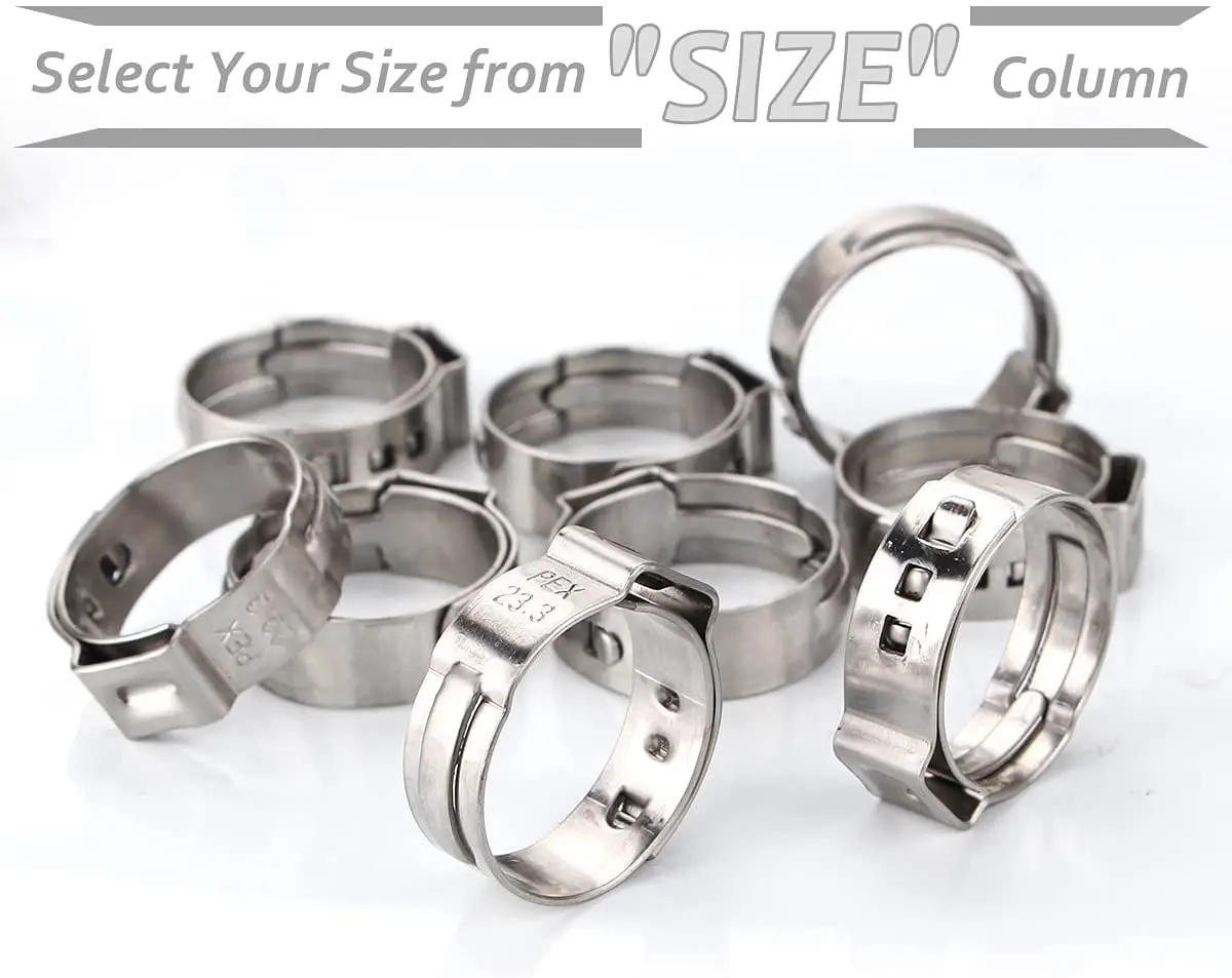 Double Ear Clamp Crimper Pliers with Front and Side Jaw for Hose Clamp ...