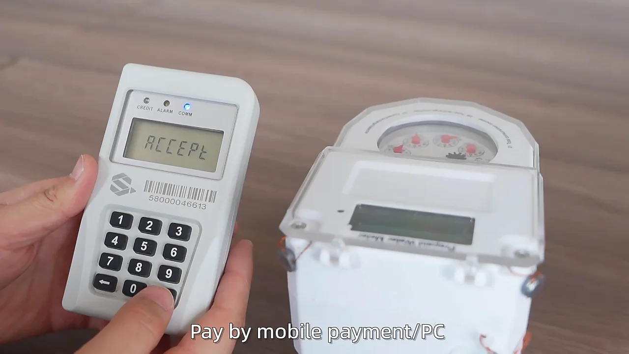 Rechargeable Water Meter Split Prepaid Token Water Meters With Software ...