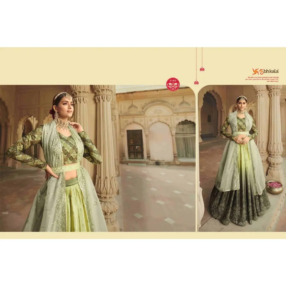 New Exclusive Embroidered Semi Stitched Bridal Lehenga Choli Collection ...