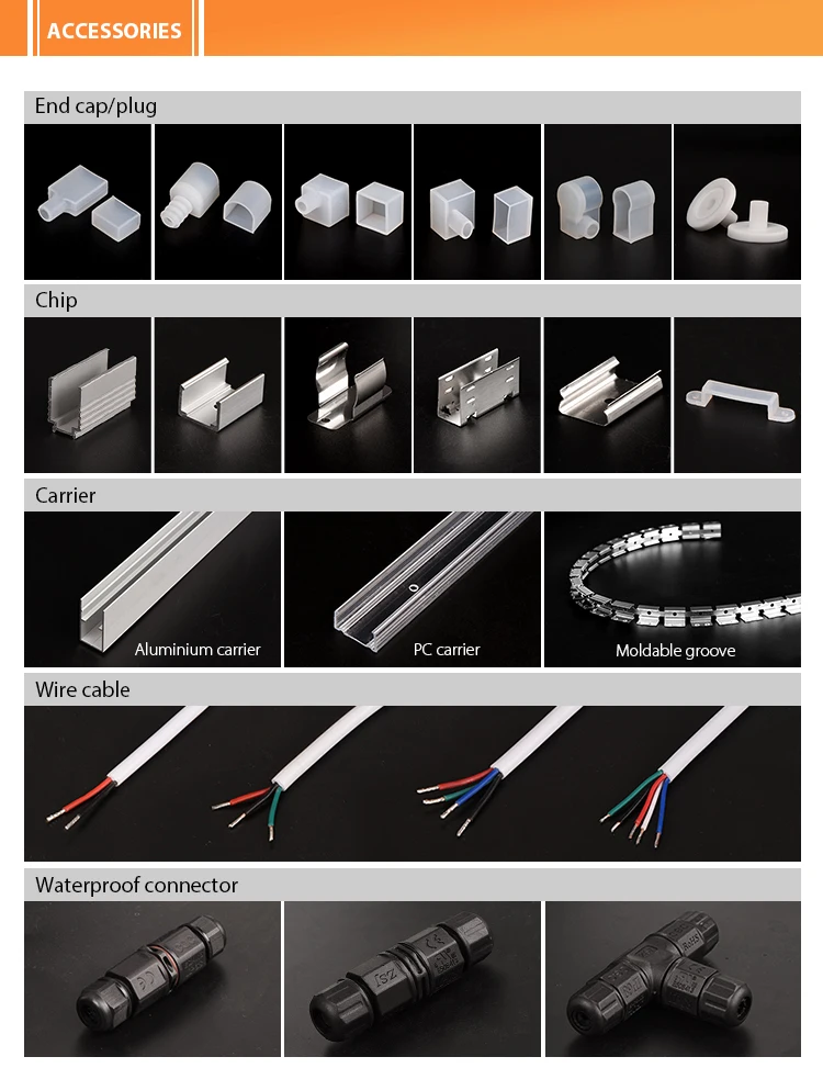 Diy 5mm Flexible Cuttable Neon Light Strips Led Neon Flex Rope Light ...