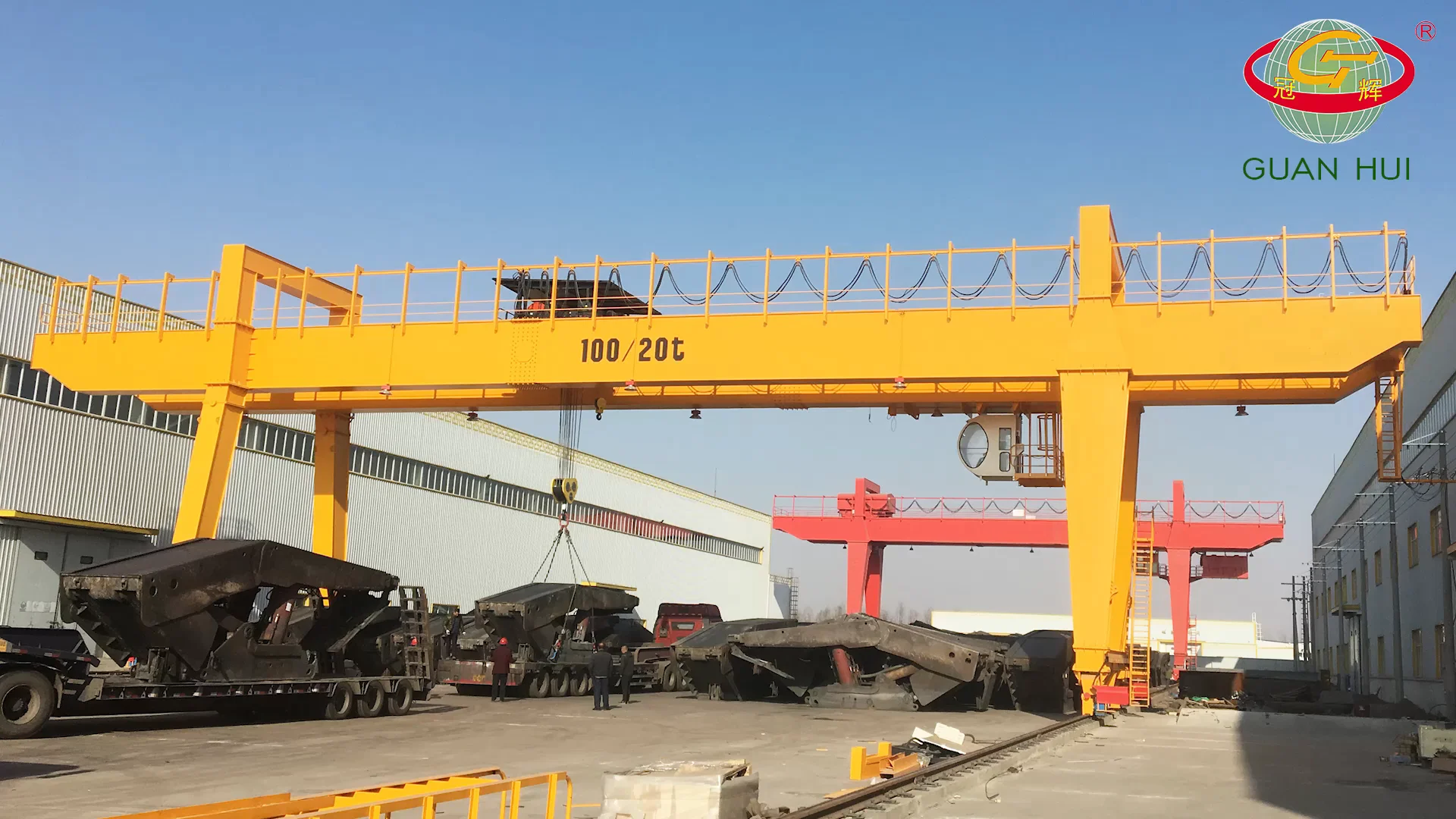 Electric Winch Trolley Double Bridge Gantry Crane - Buy Double Bridge ...