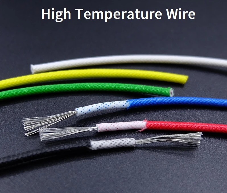 Glass Fiber Braided Fire Resistant Silicone Cable 4 Gauge Silicone Wire ...