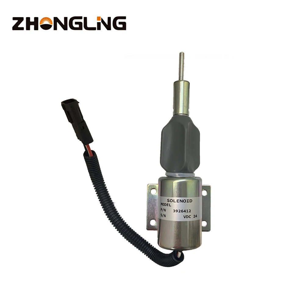 Engine Stop Solenoid Valves 3926412 24V Fuel Shut Down Solenoid Series ...
