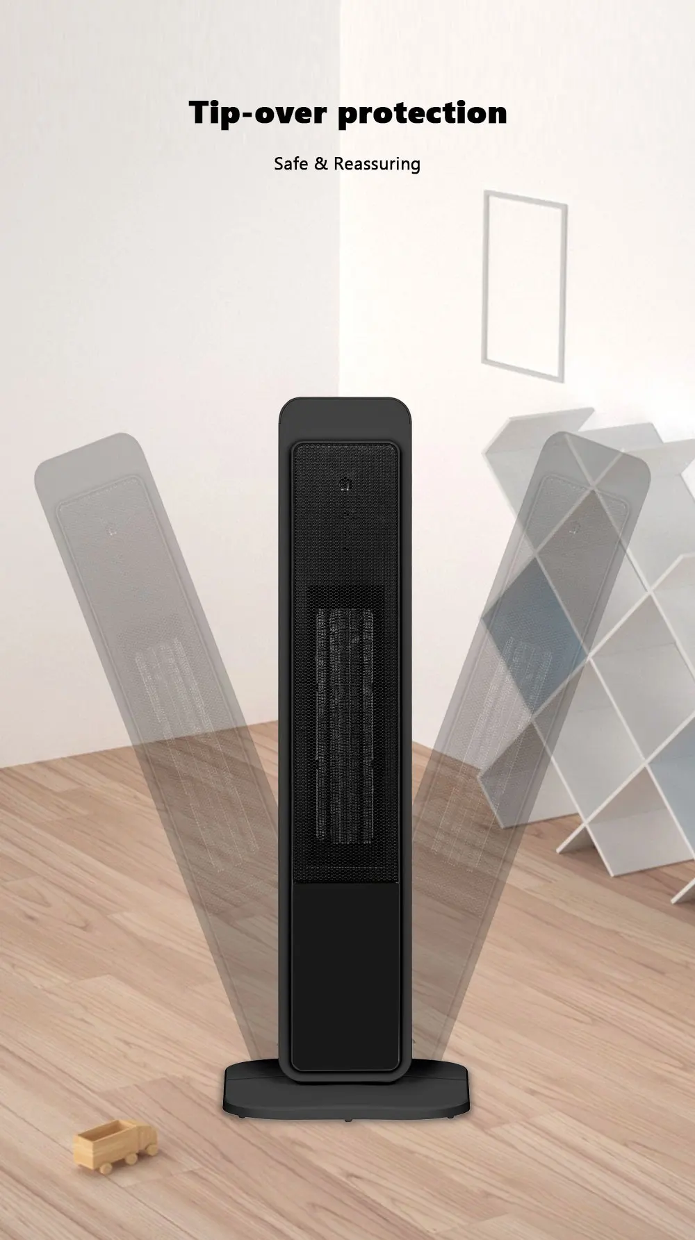 Indoor Flame Effect Portable Electric Stove Fireplace Heater Log Burn ...