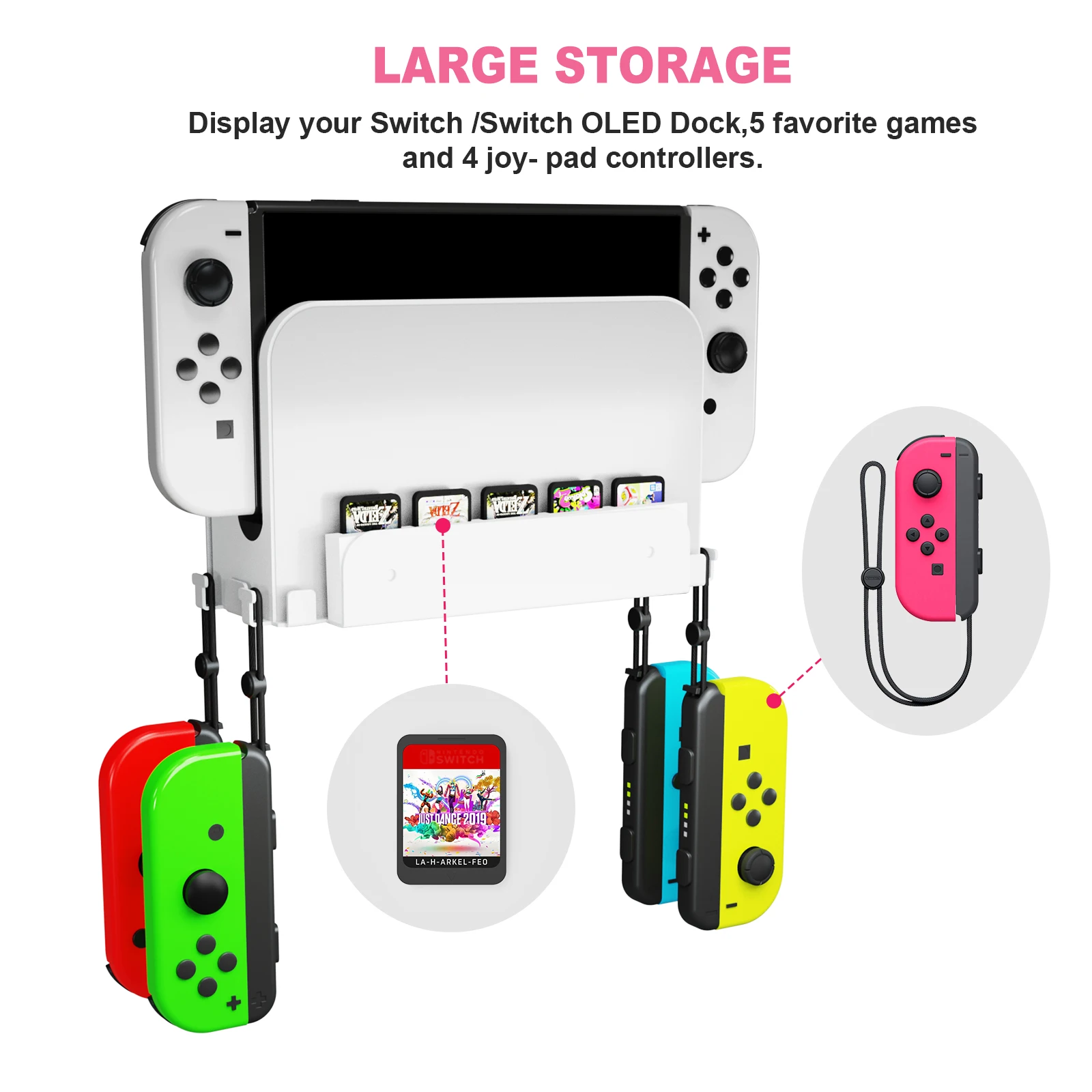 JYS New White Updated Wall Mount for Switch OLED| Alibaba.com