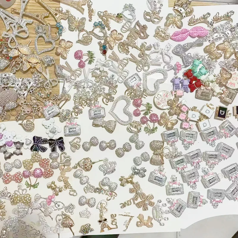 Crystal Clog Decorations - Luxury Bling Designer Gold & Silver