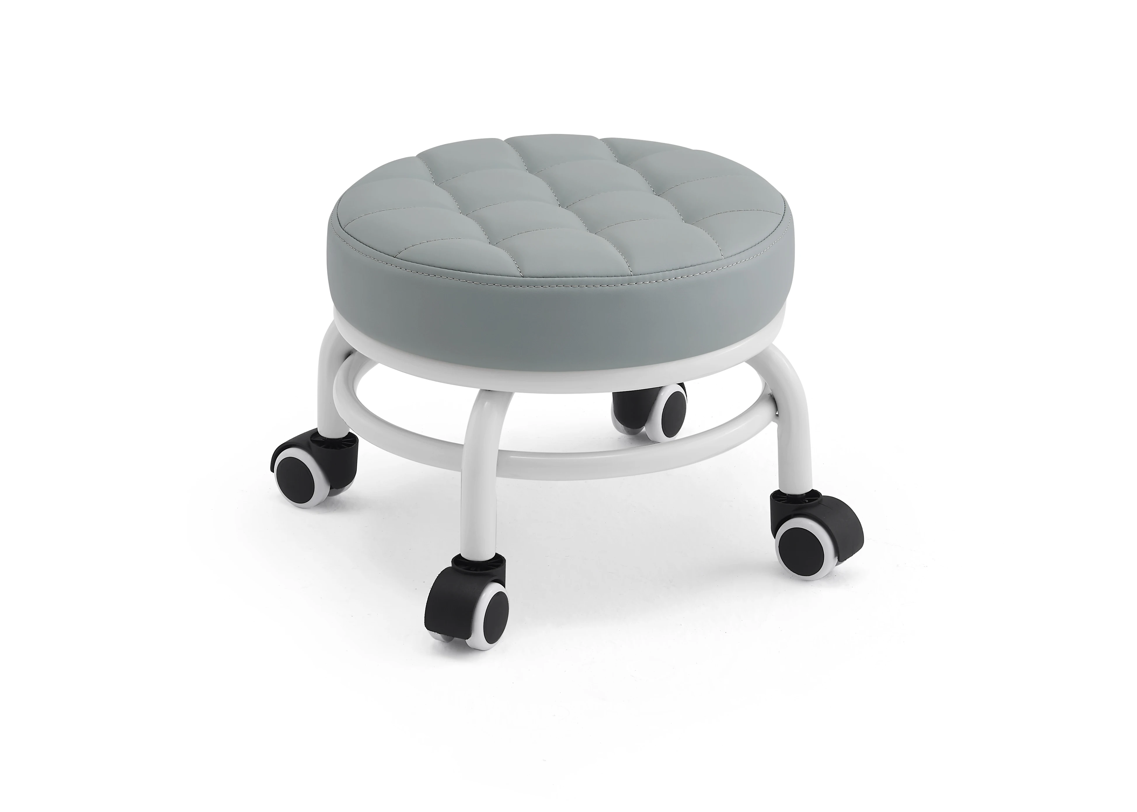 Comfortable Rolling Scoot Stool With 360 Degree Rotating Pu Stool For ...