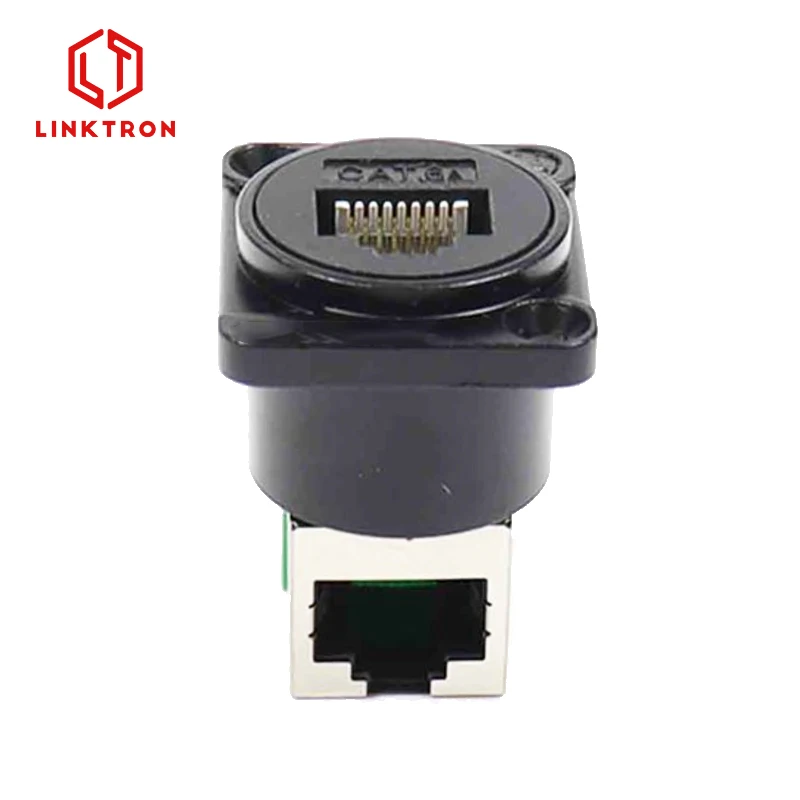 Ethernet Connector Panel Rj45 Cat6 Socket Rj45 Female Connector D-type ...