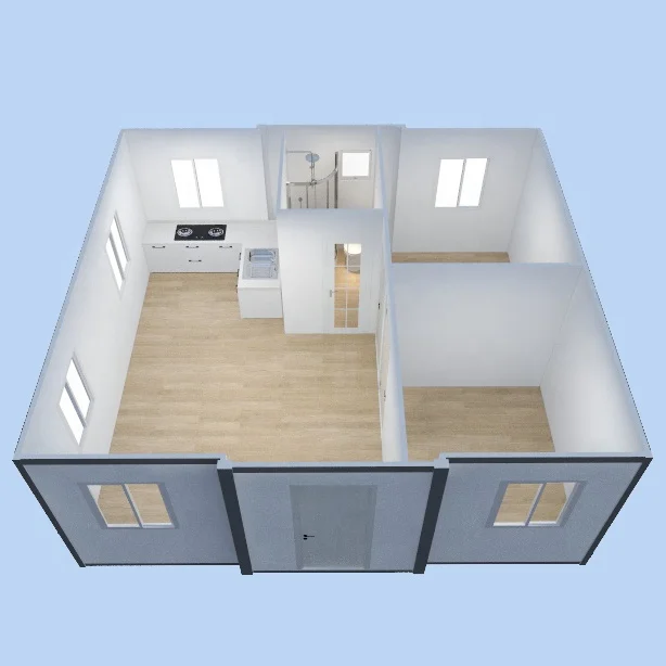 Modular 2 Bedroom 20ft Prefab Modular Expandable Container House With ...