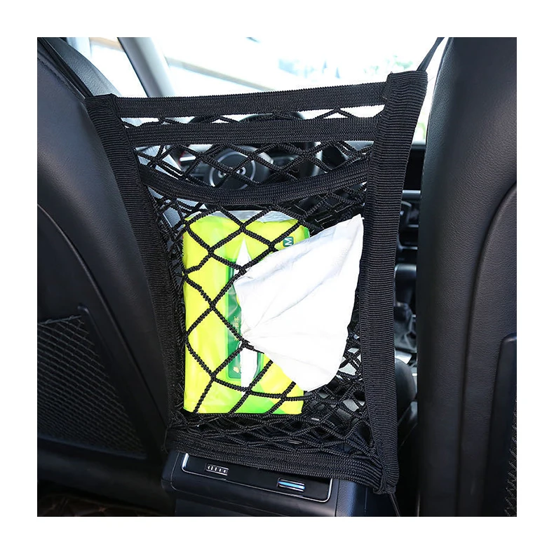 Car Accessories Elastic Driver Storage Netting Pouch Between Front ...