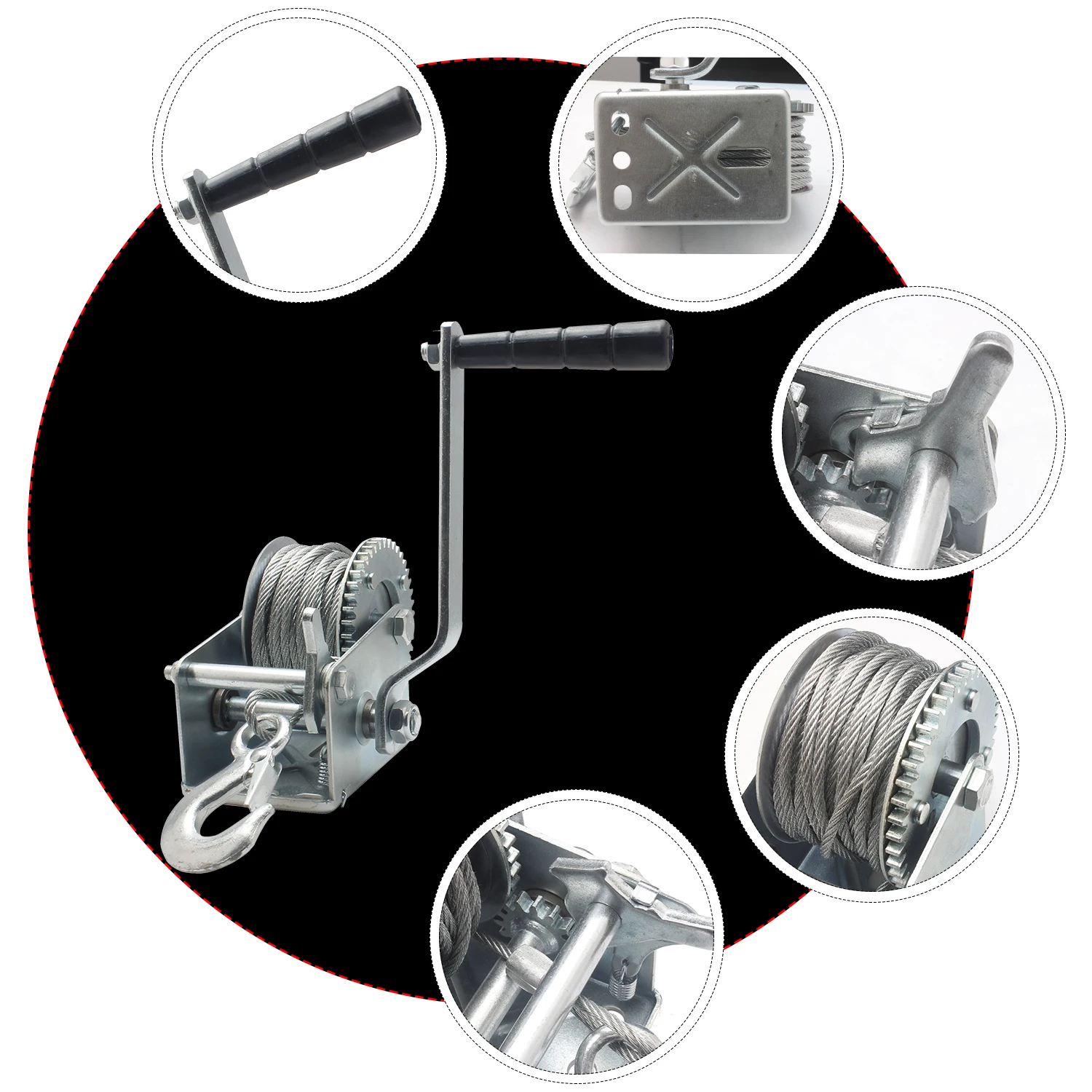Wendy Portable Electric Hoist Winch Hand Winch for Sale 600LB 800LB ...