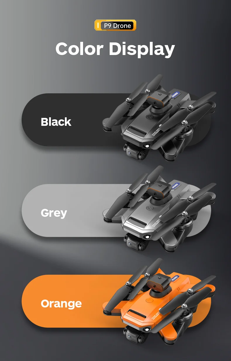 HOSHI P9 PRO RC Drone - 8K Dual Camera, 360 Obstacle Avoidance