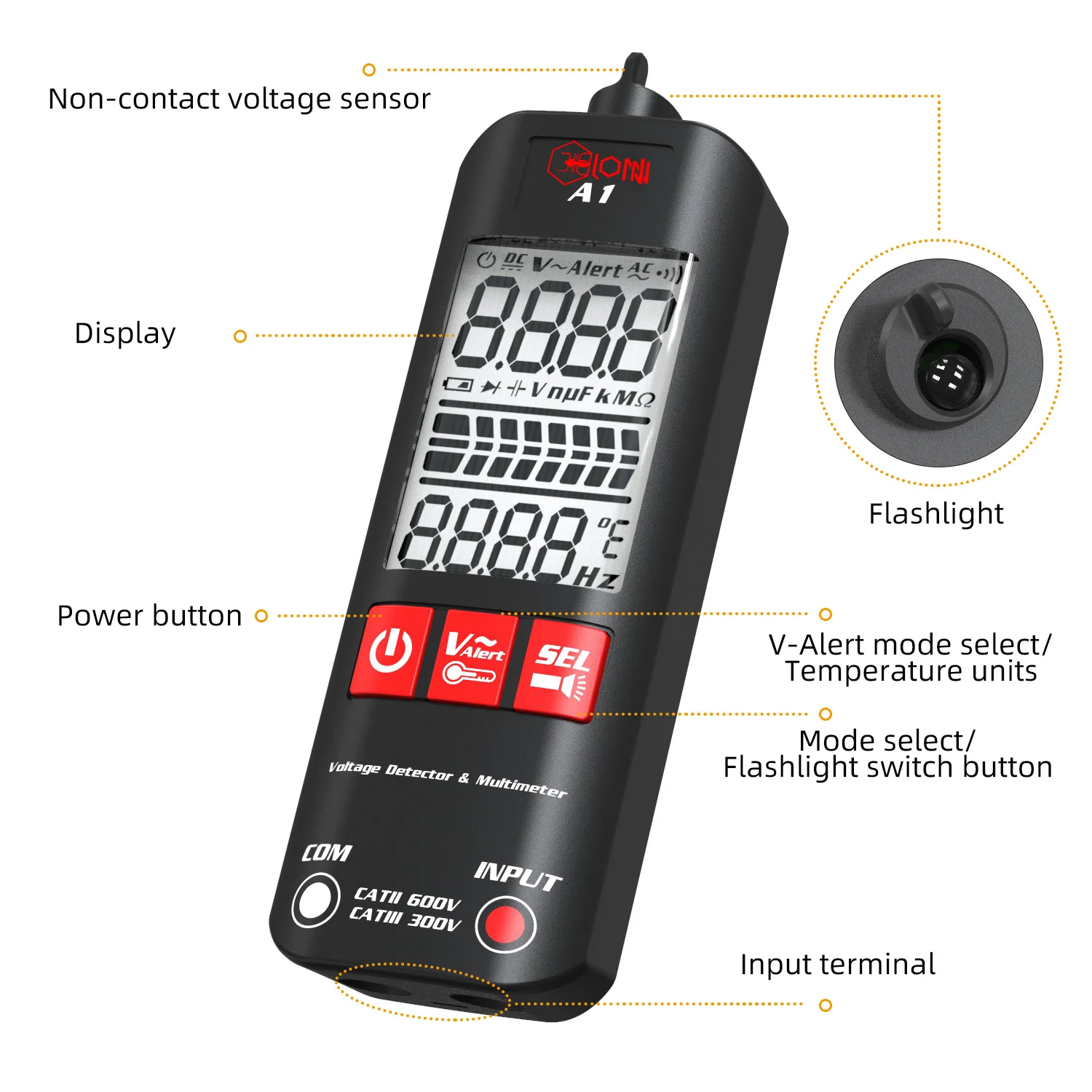 Smart Multimeter BSIDE A1 - Intelligent Autoranging