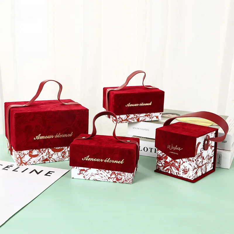 Fashionable Luxury Handbag Boxes Velvet Gift Packing Box - Buy Gift Box ...