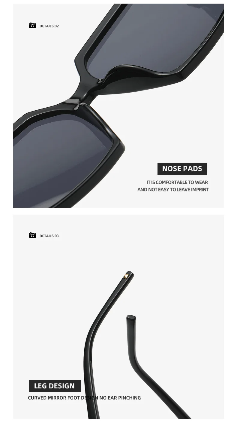 Sunglasses Female Large Frame Face-shading Square Sunglasses Uv ...