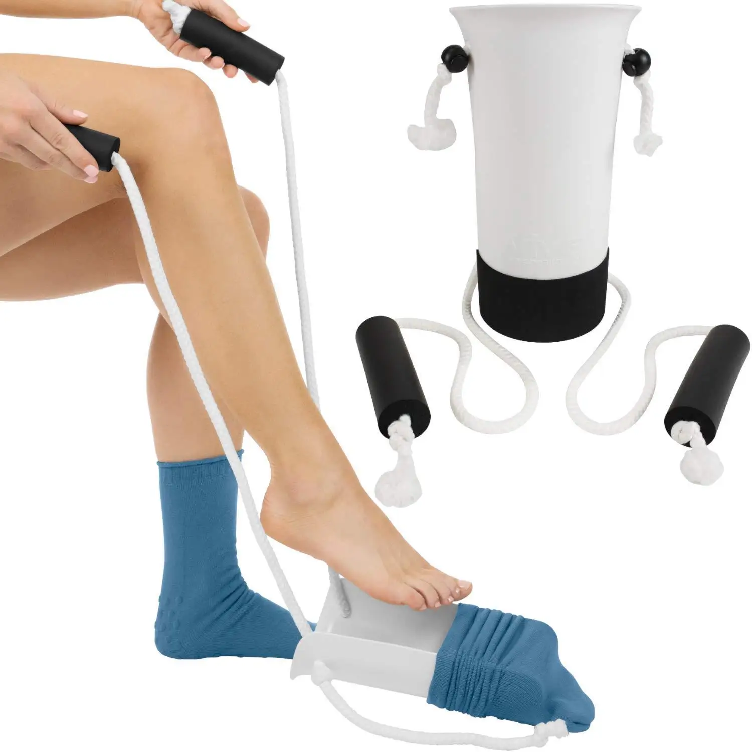 Helper Aid Slider Easy Off Pulling Assist Elderly Tool for Socks and ...