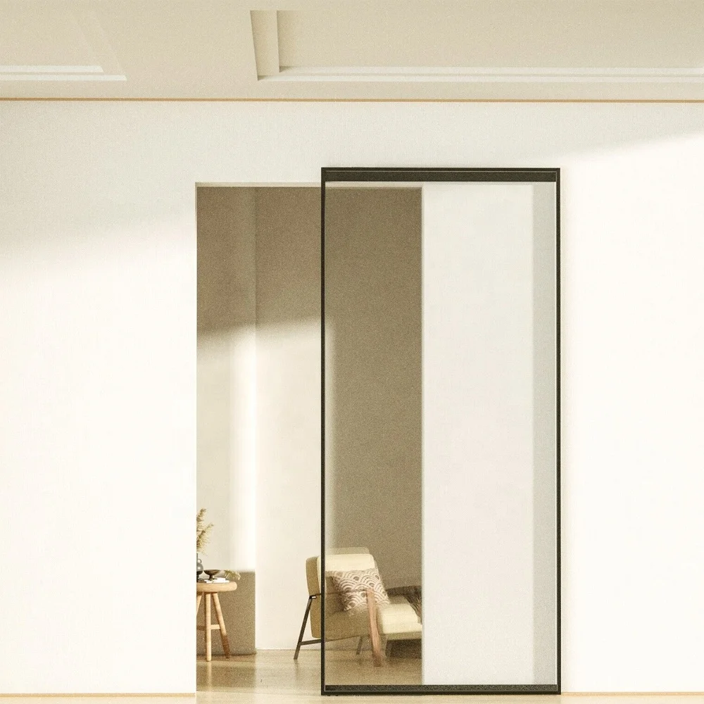 Modern Magic invisible glass sliding roller door system with completely ...