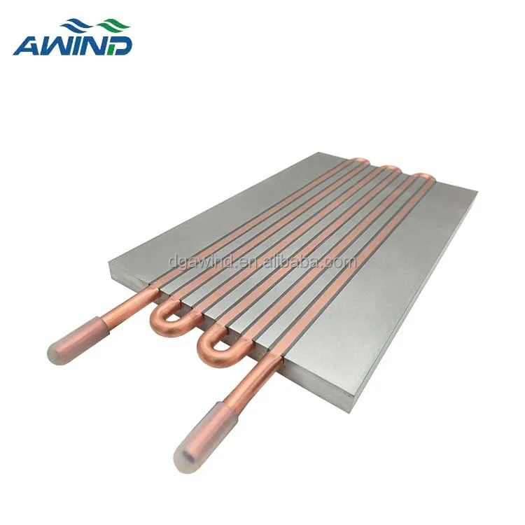 Water Cooling Block Aluminum 240mm 250mm Copper Tubed Liquid Cooling ...