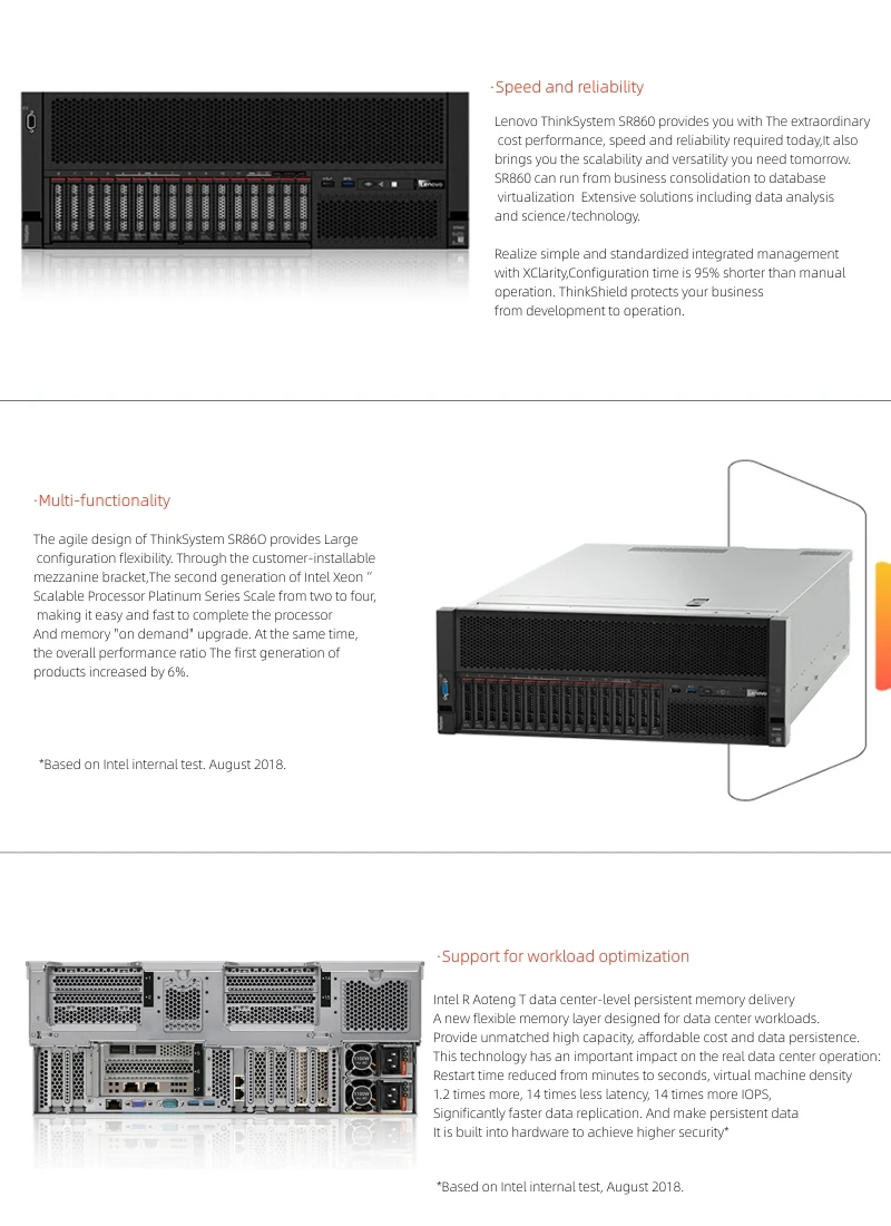 Newest Hot Sale Lenovo Thinksystem Sr860 4u Rack Data Storage ...