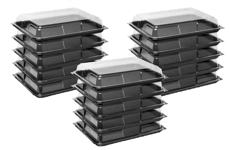 Plastic Sandwich Platter With Lid Buffet Trays With Lids Large Catering ...