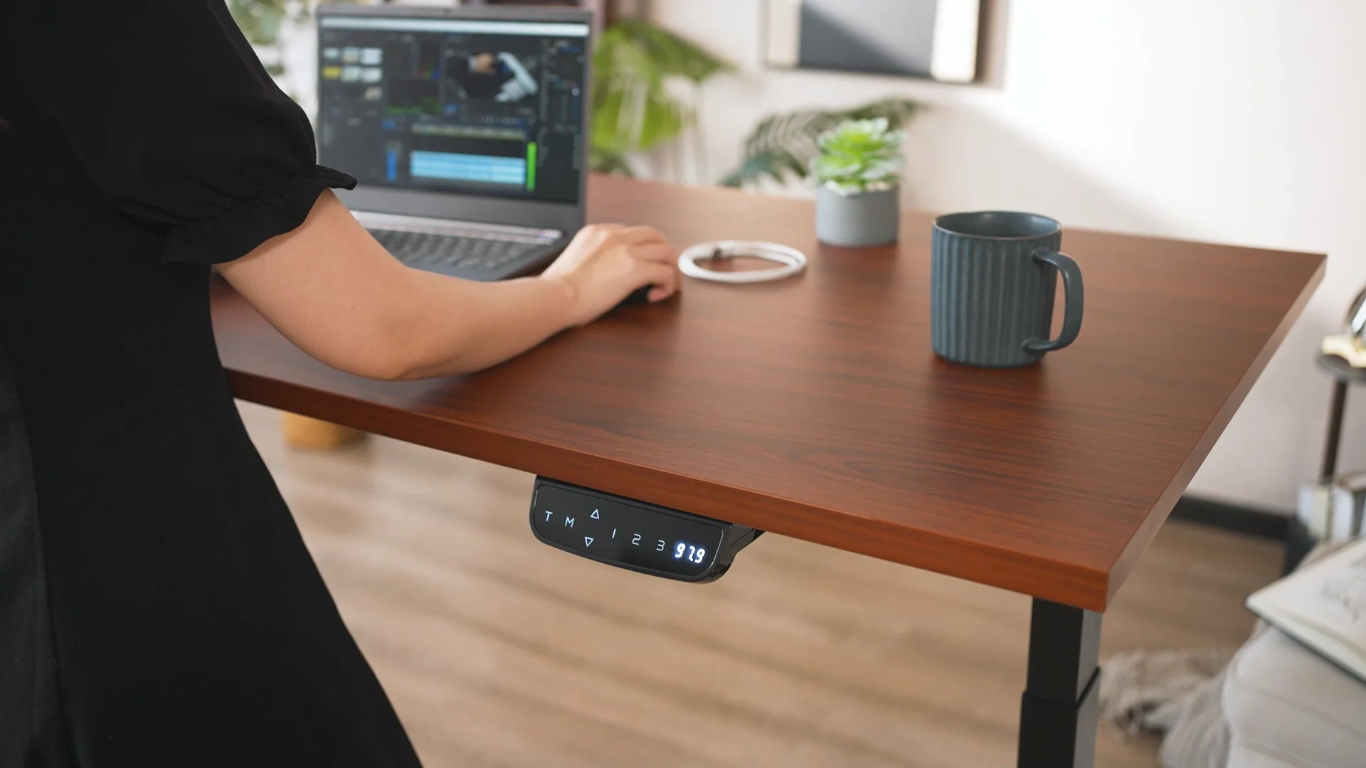 Office Ergo Table Computer Ergonomic Up Down Memory Controller Height ...