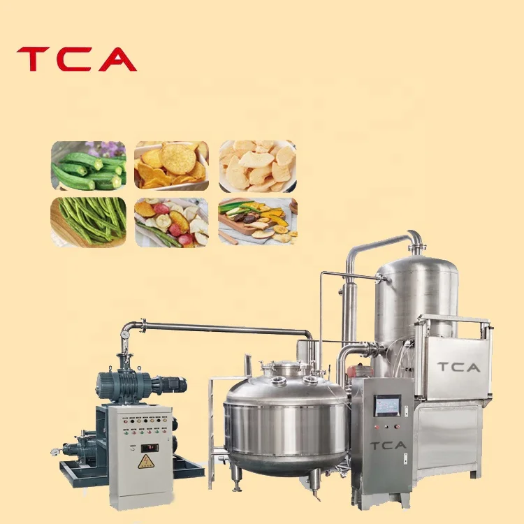 TCA 200kg/batch industrial vacuum fryer machine for sale SUS 304 vacuum deep fryer vegetables ...