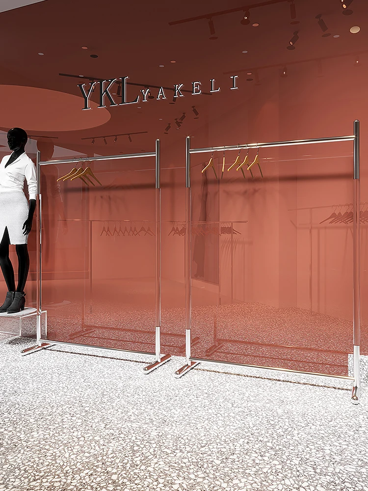 High End Garment Rack Clothing Self Women Clothing Store Hanger Display ...