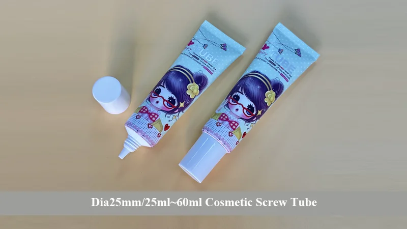 Wholesale 25~60ml Custom Lotion Squeeze Empty Tube Nozzle Tip Packaging ...