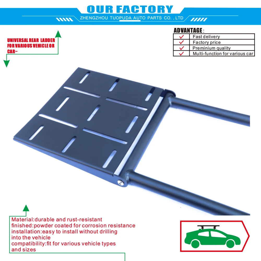 UNIVERSAL FOLDING LADDER UNIVERSAL ROOF RACKS TONNEAU COVERS Heavy Duty ...